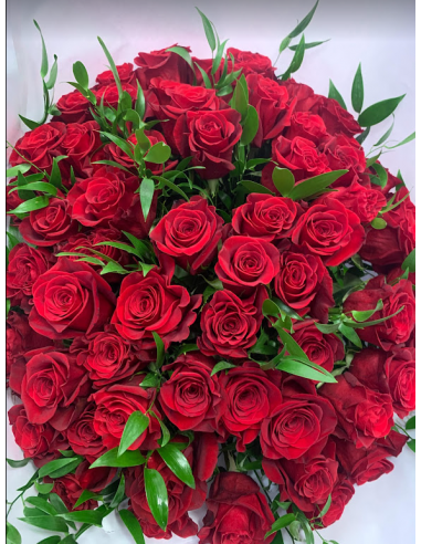 Bouquet de roses rouges